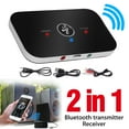 N-O 2 in 1 Bluetooth Music Receiver, Transmitter Adapter, A2DP Audio for TV, Speaker, PC, MP3 ...