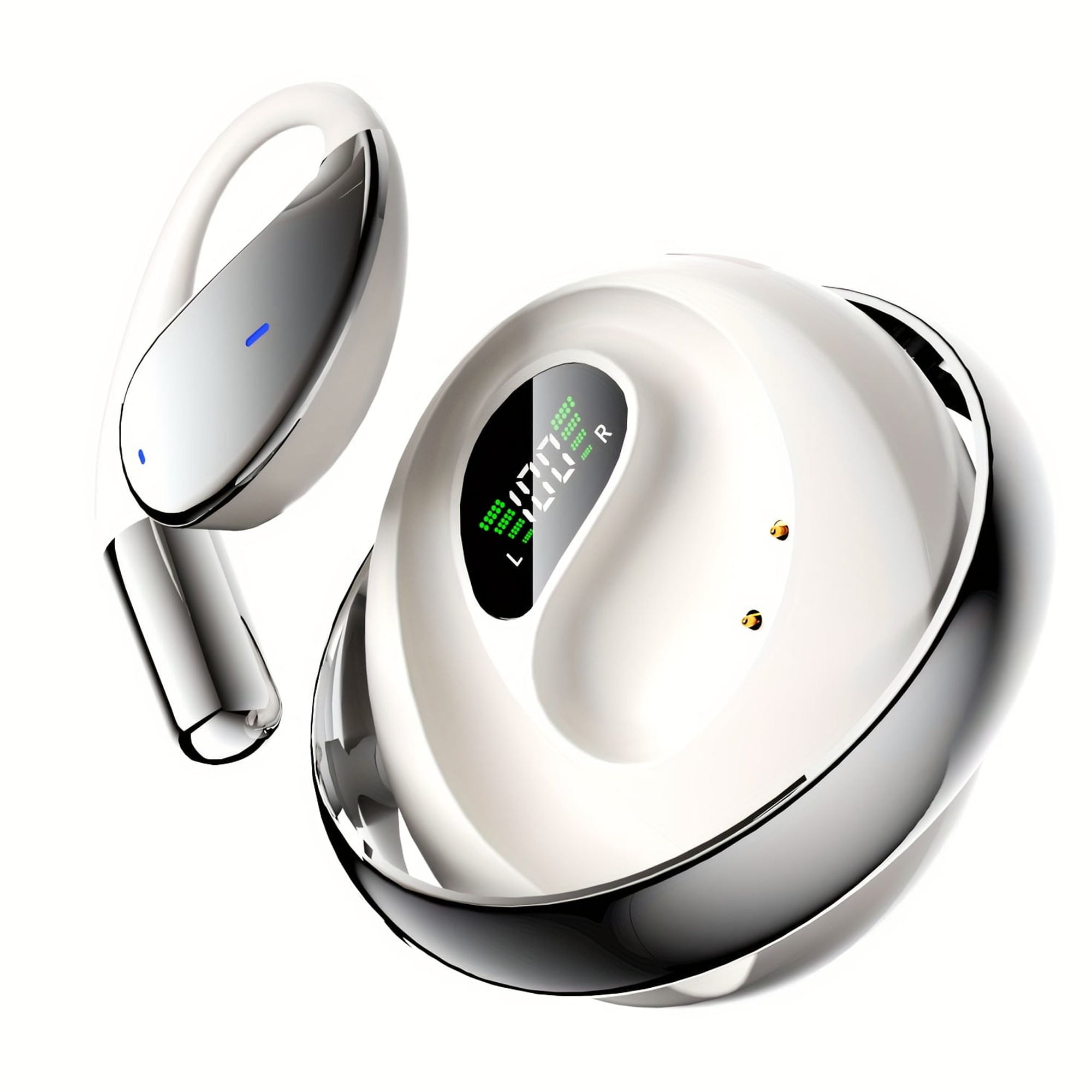 Wireless Bone Conduction Earphones, Open-Ear Bluetooth 5.4 with 80H ...