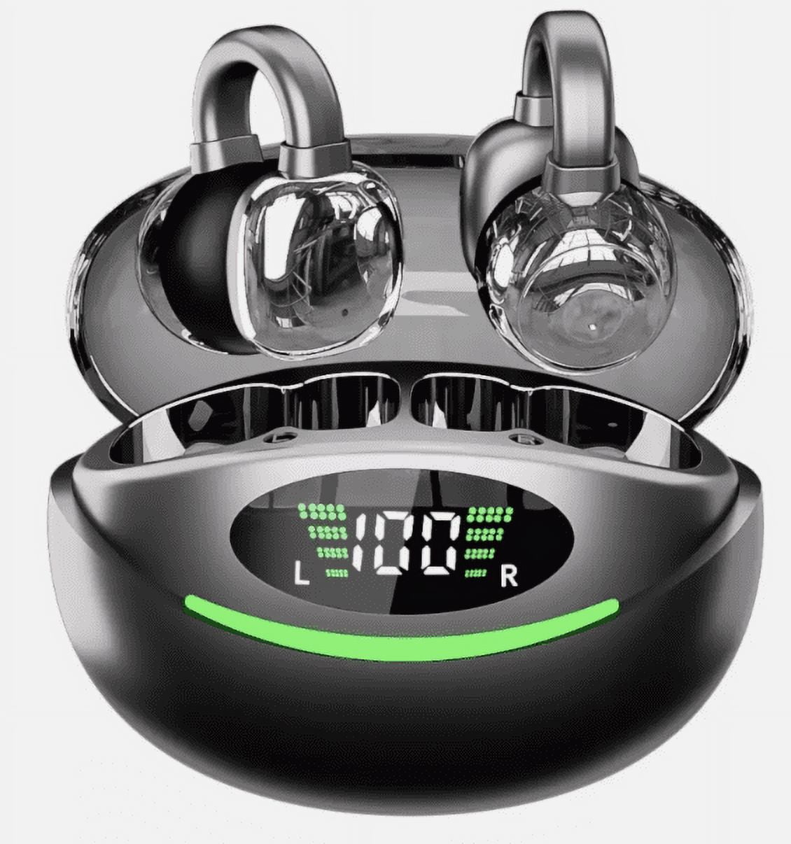 Wireless Bone conduction earphone, Type-C Bluetooth 5.3 Headphones with ...