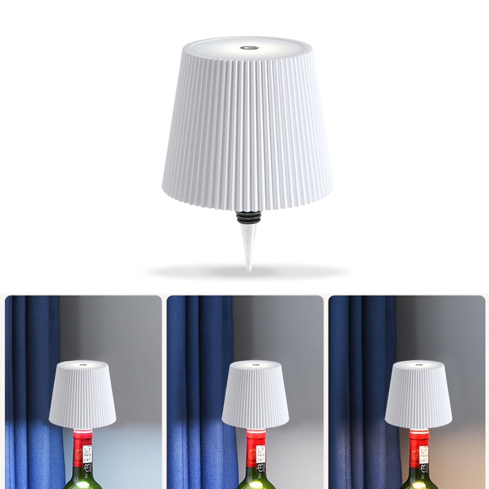 Wireless Bottle Lamp LED Wine Bottle Touch Control Stepless Dimming ...
