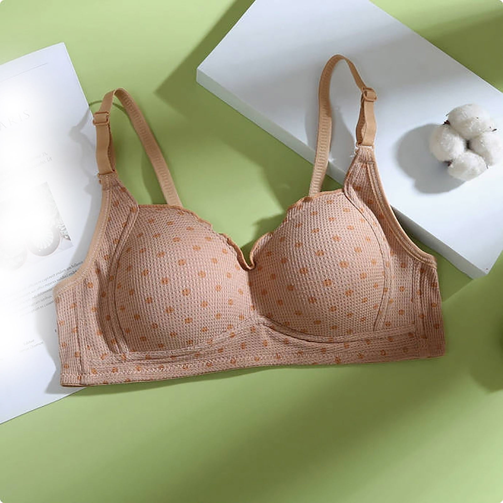 Wireless Bras Plus Size, Xunlbb Women's Lingerie Student Girl Gathered ...