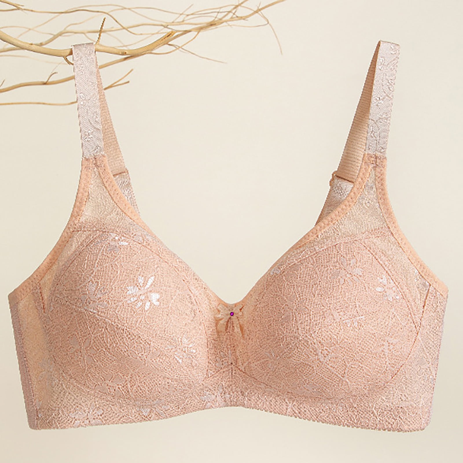 Wireless Bras for Women, Xunlbb Women's Breathable Underwire Bra Without Steel Ring Women's ...