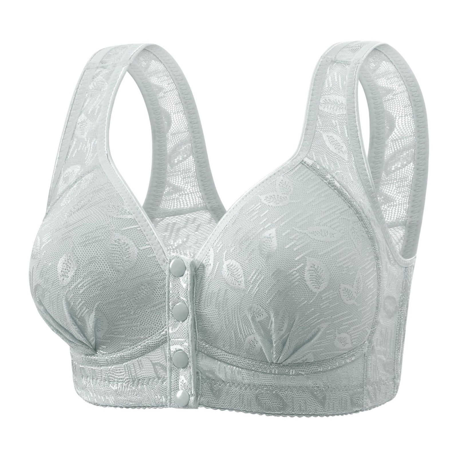 Wireless Bras for Women Daily Thin Front-opening Buttonless Rims for ...
