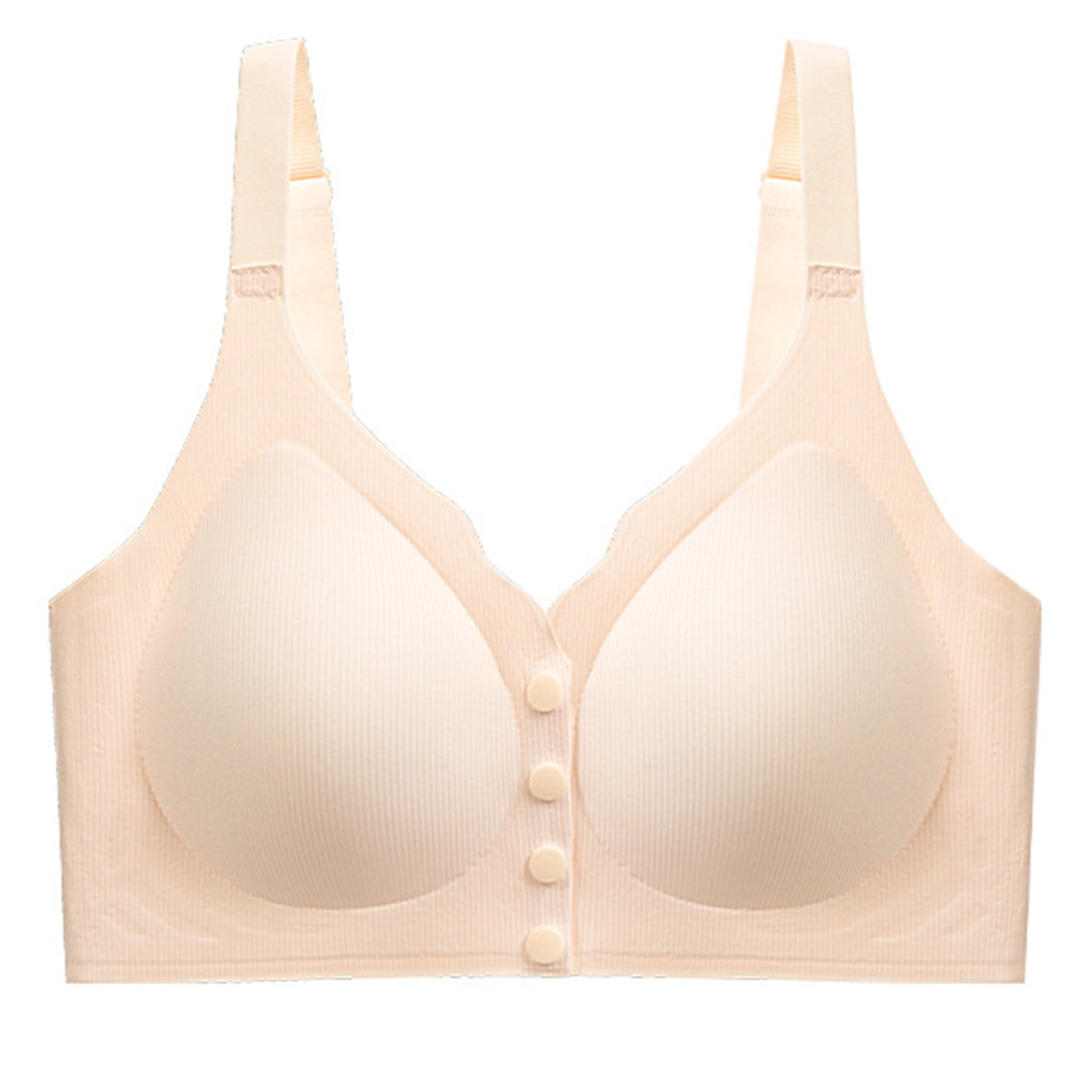Wireless Bras for Women Solid Color Thin Style Ventilate Large Size Bra ...