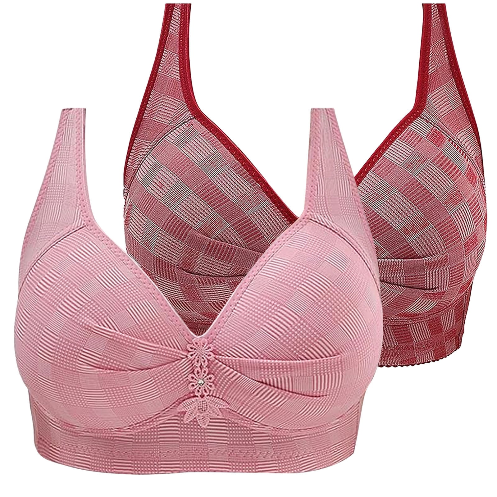 Wireless Bras for Women Women's Non Steel Ring Style Printed Gathered ...