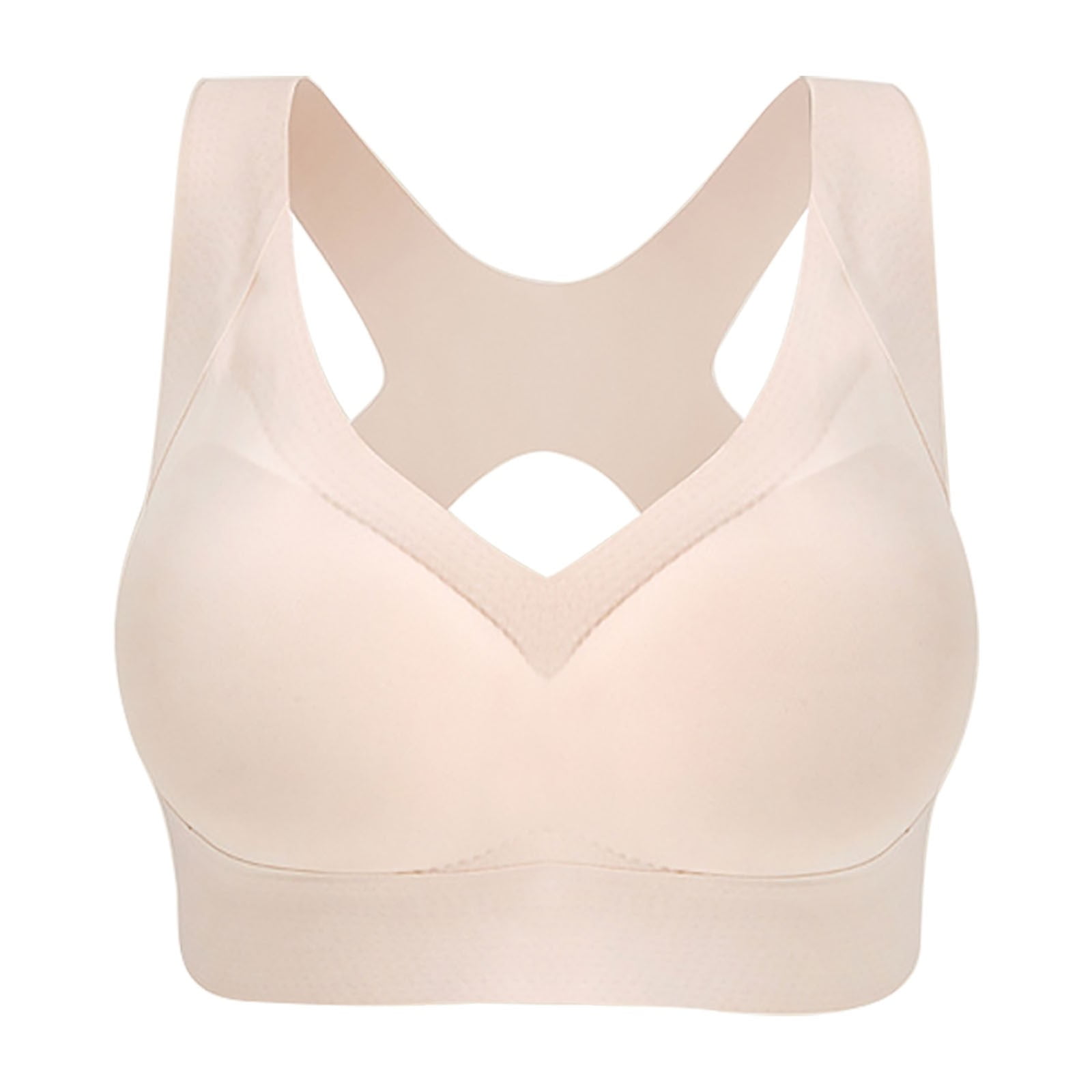Wireless Bras with Support and Lift Open Back Smoothing Comfort Daily ...