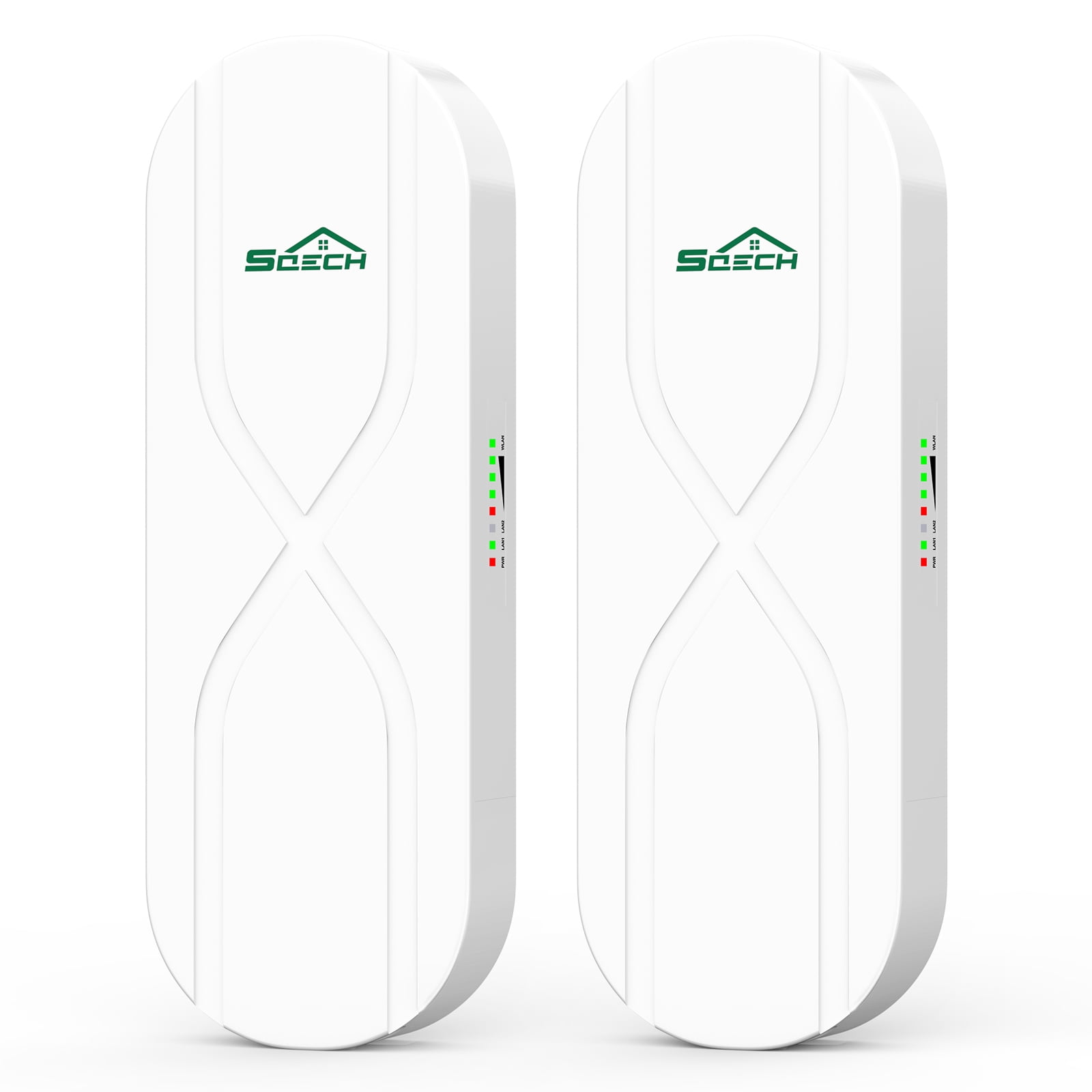 Wireless Bridge,SQECH WB503X-S Point to Point Wireless Bridge with 100 ...