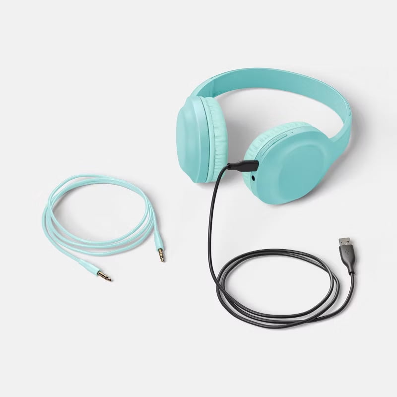 Wireless Built-In-Microphone Headphones - Spring Teal Color: On-Ear ...