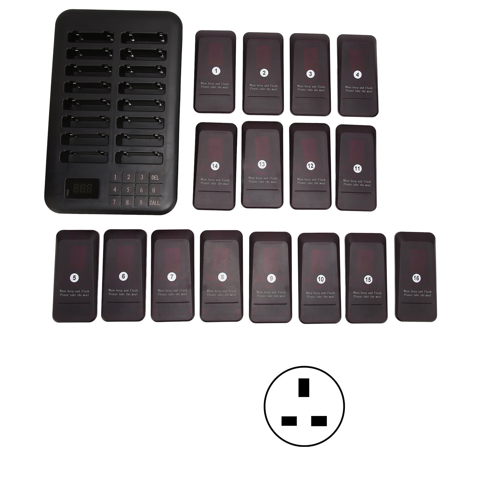 Wireless Calling System 1 Host Controls 16 Pager 800 Meters ...