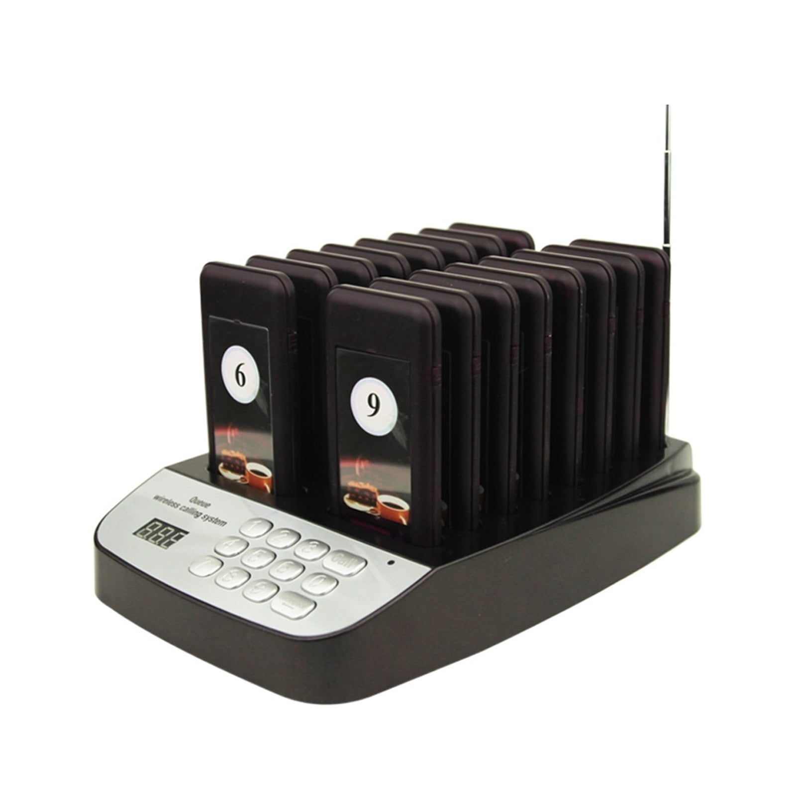 Wireless Calling System Restaurant Cafe 16 Church Pagers 1 Keyboard ...
