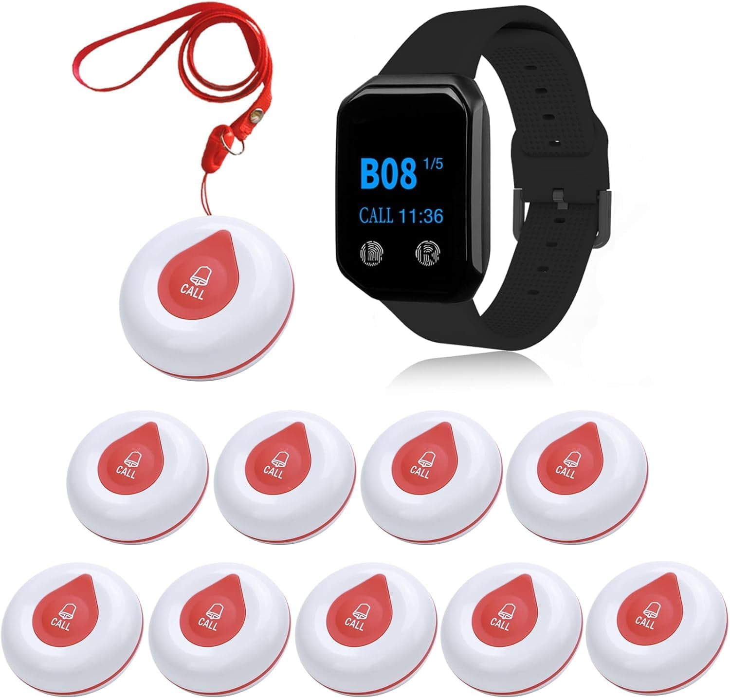 Wireless Calling System Wireless Caregiver Pager Call Button Nurse ...