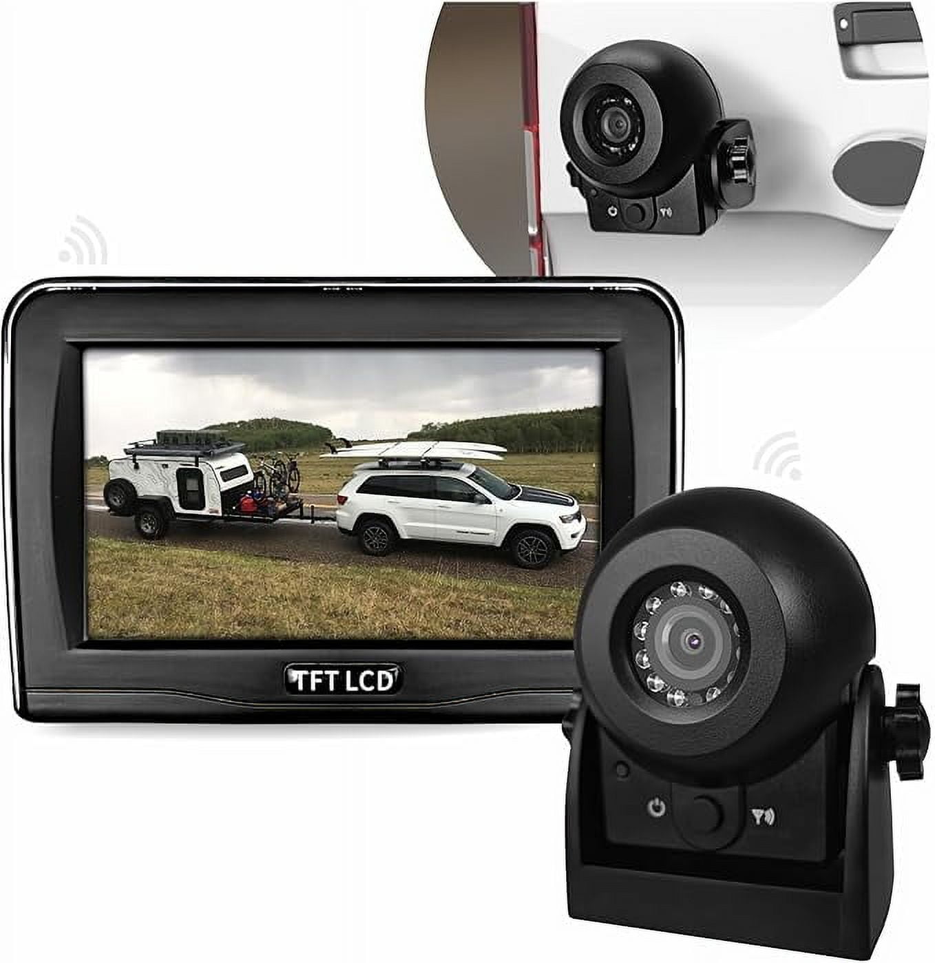 Wireless Camera System 4.3 Inch LCD Display with WiFi Magnetic Camera ...