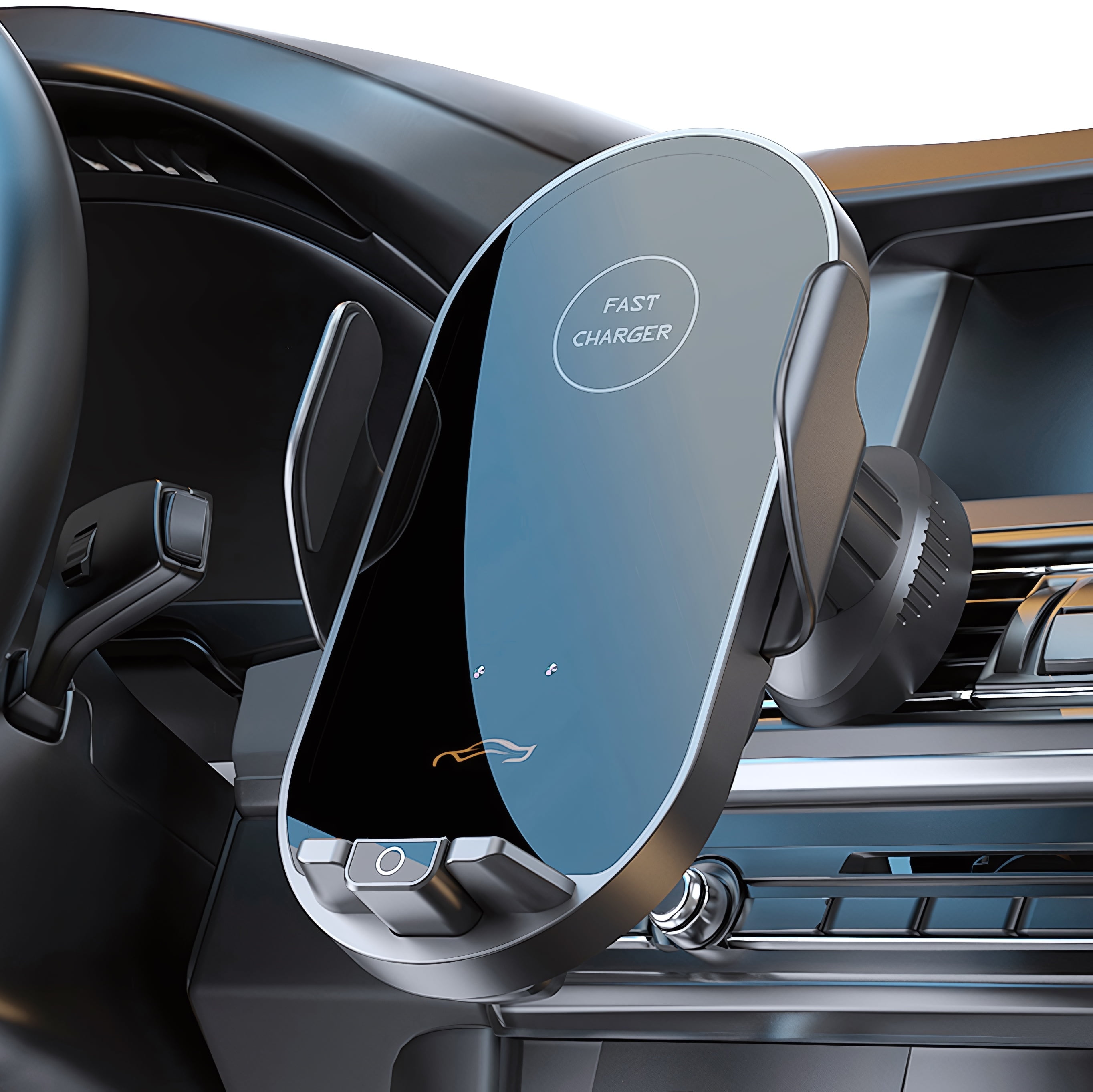 Wireless Car Charger with Phone Holder Mount, Auto-Clamping Car Mount ...