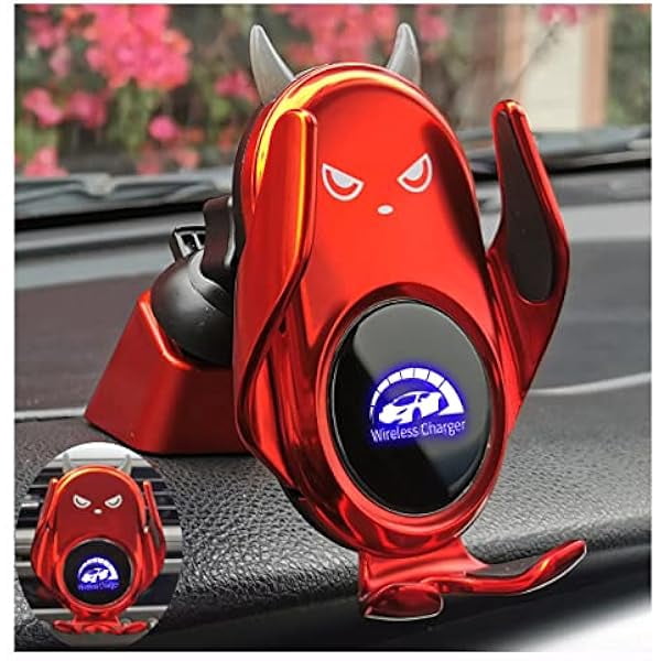 Wireless Car Charger Mount, Auto Clamping,Build-in Battery, Vent ...