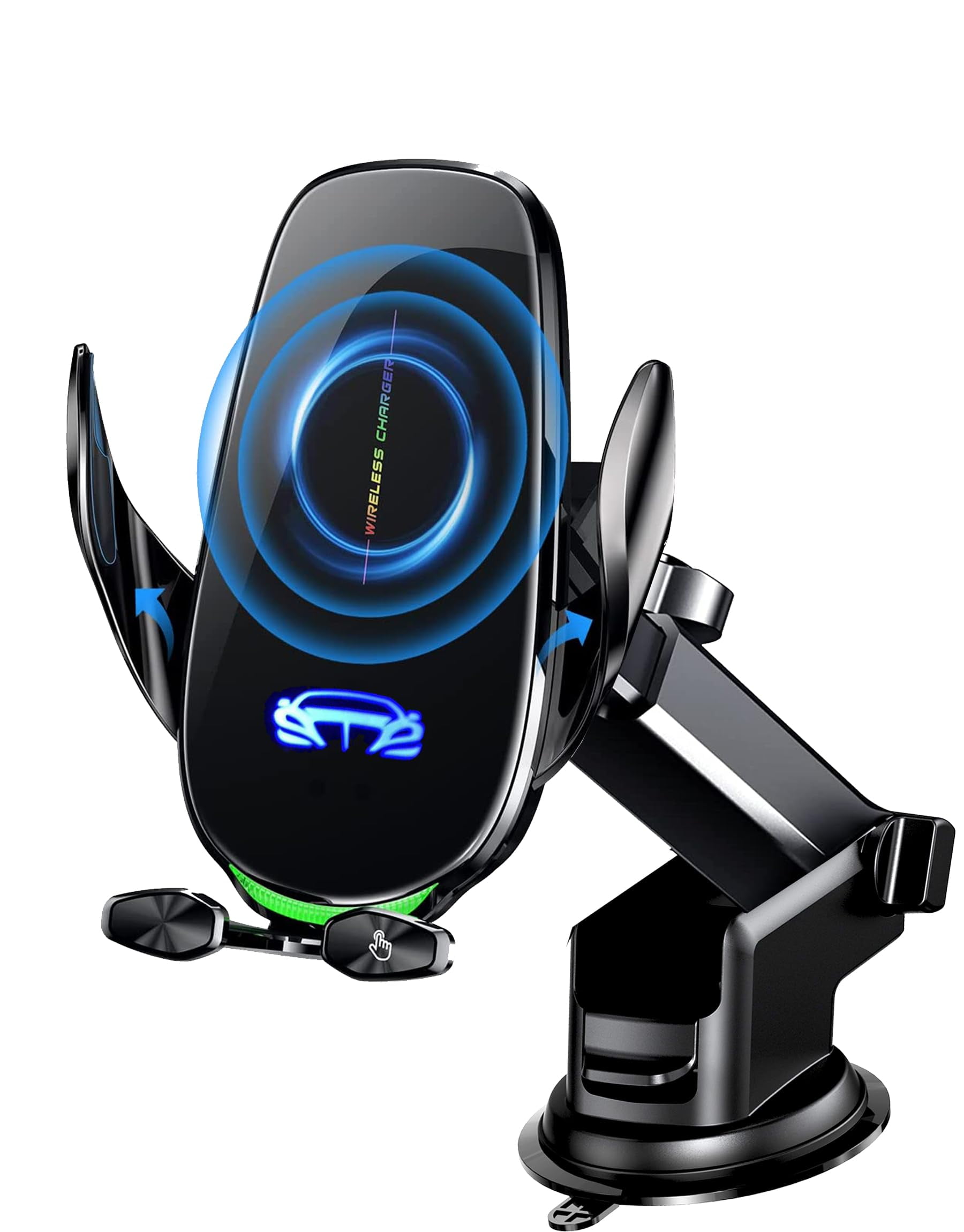 Wireless Car Charger Mount, SSF20 Fast Charging Auto Clamping 15W ...