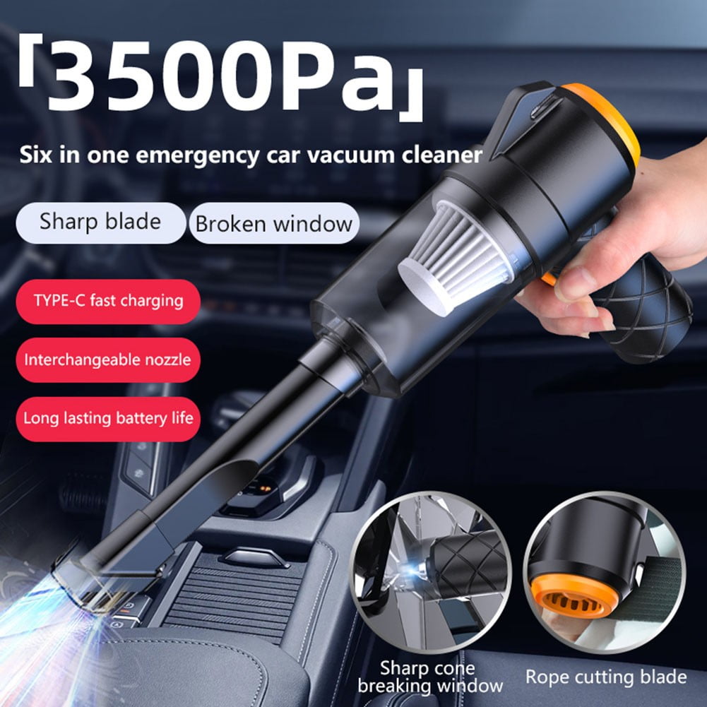Wireless Car Vacuum 1200mAh Car Vacuum Dust Buster USB Charging 3500pa ...