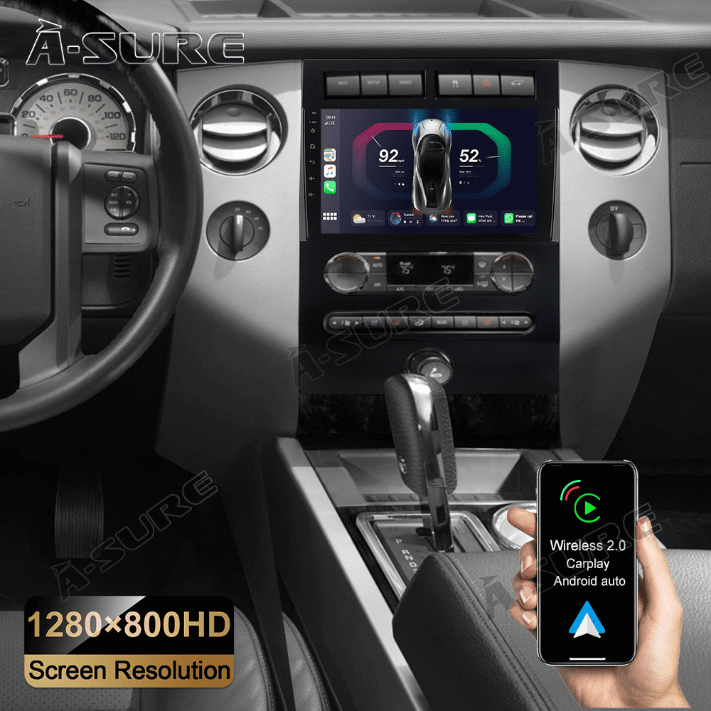 Wireless CarPlay 2+32GB Android 13 Car Radio Stereo for Ford Expedition ...