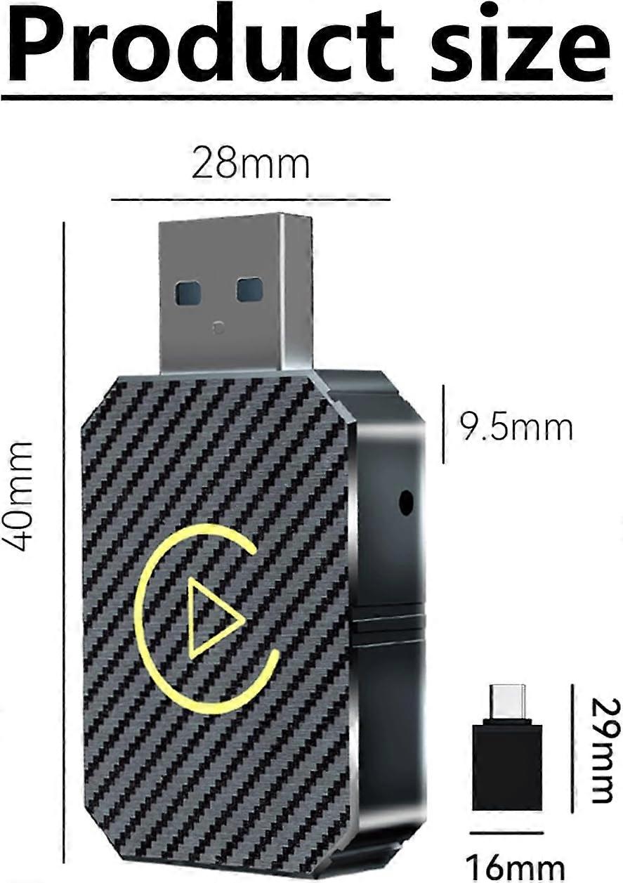Wireless CarPlay Adapter 2024 Upgraded, Wireless CarPlay Dongle ...