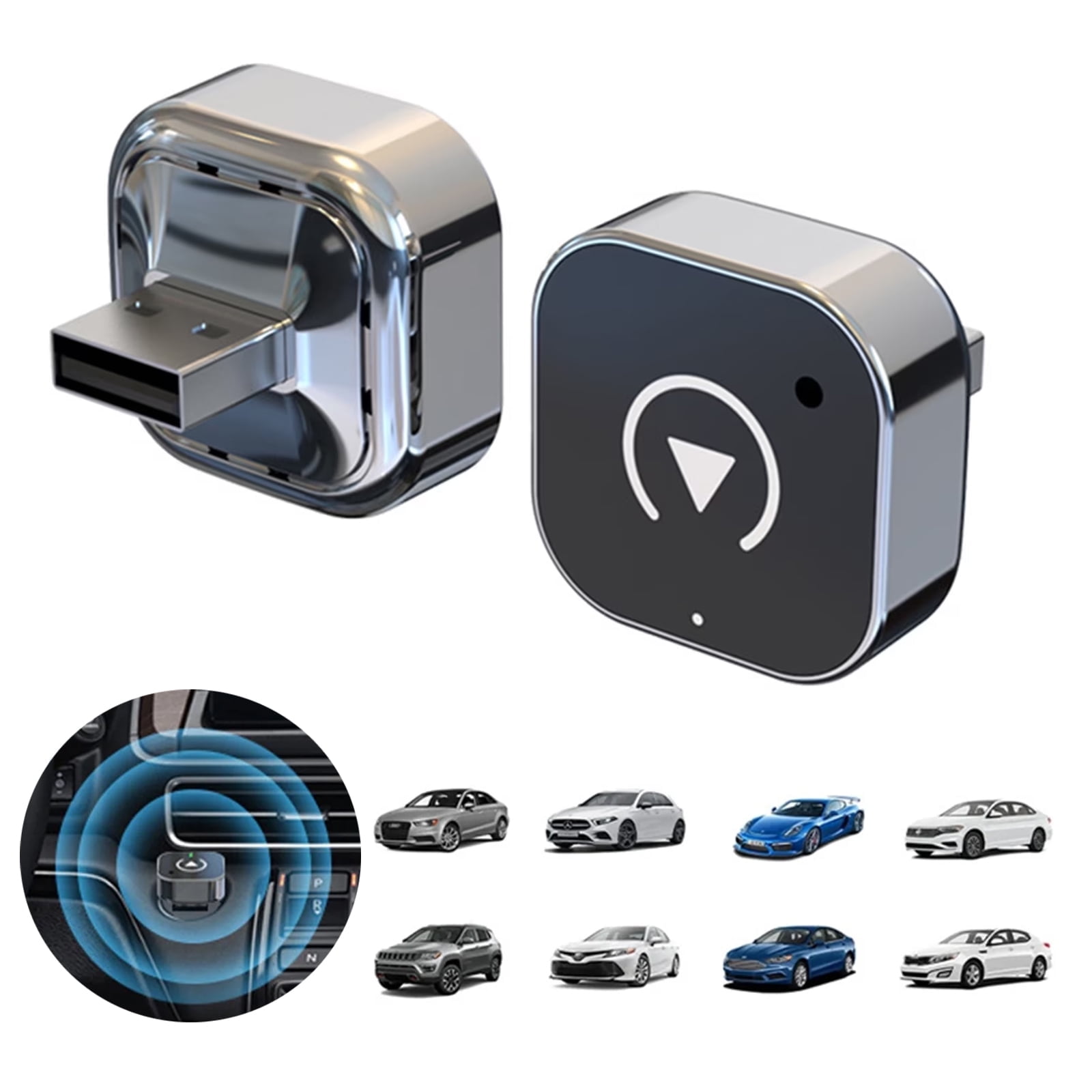 Wireless CarPlay Adapter Upgrade Wired CarPlay to Wireless, Mini USB ...