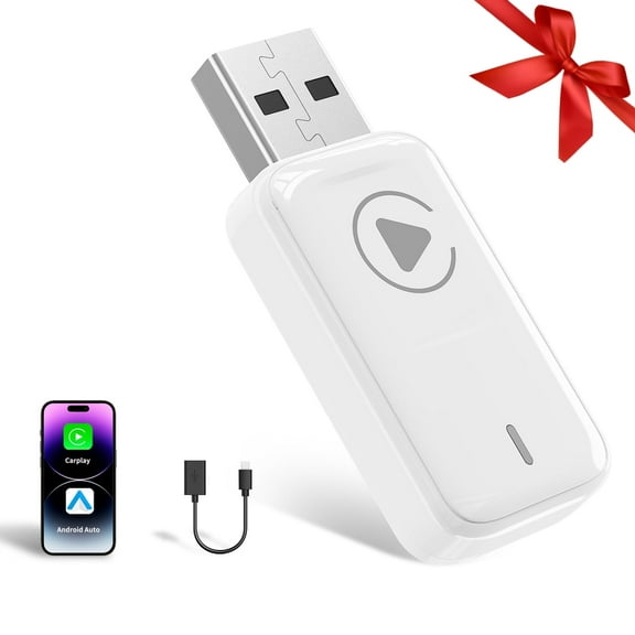 2025 carplay Android Auto 2 in 1 Wireless Adapter Smart AI Box Car ...