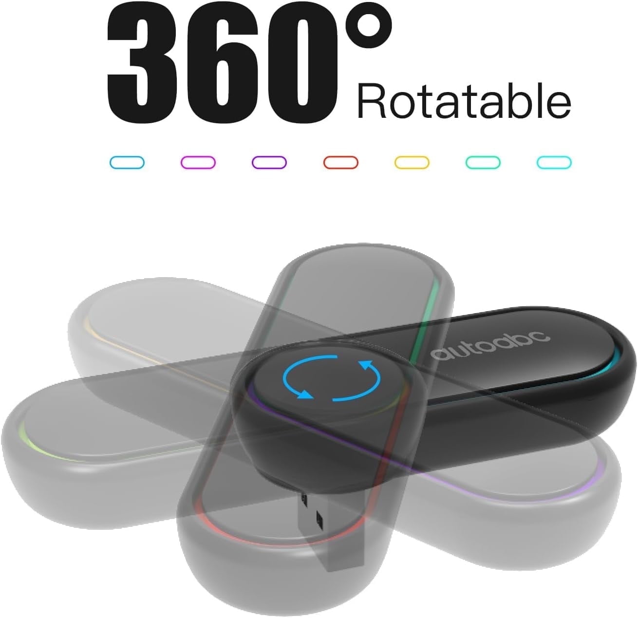 Wireless CarPlay Adapter - 360° Rotating Mini USB Dongle, Plug & Play ...