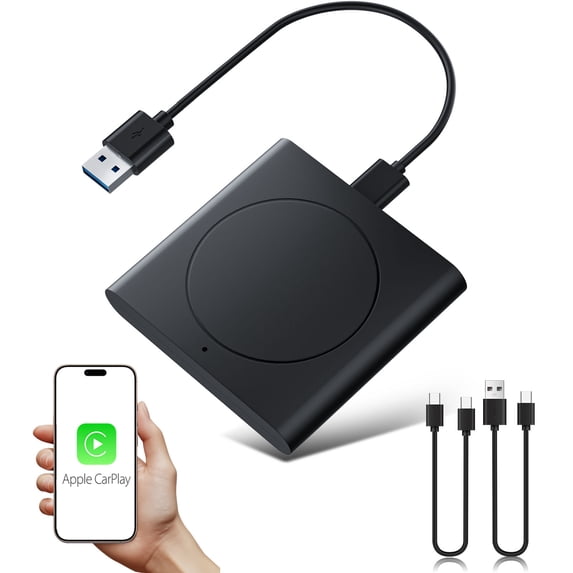 Wireless CarPlay Adapter, Amener 2025 Upgraded U2-Pro 5.8GHz WiFi ...