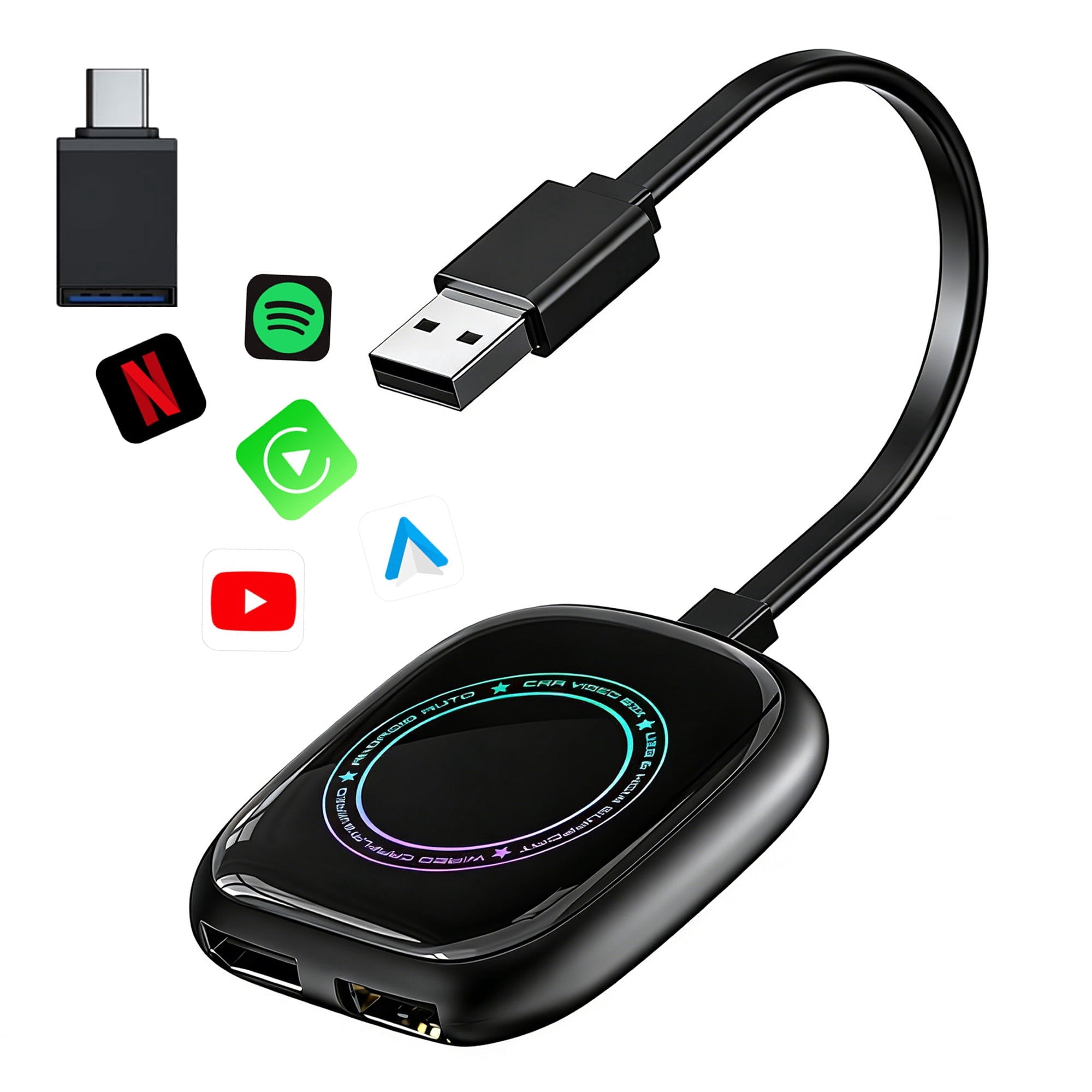 Wireless CarPlay Adapter Android Auto AI Box Lite 3-in-1 Dual WiFi ...