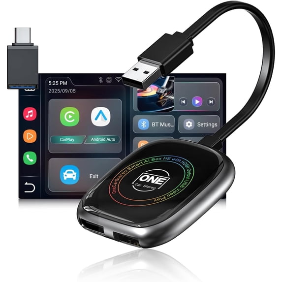 Wireless CarPlay Adapter Android Auto AI Box Lite 3-in-1 Dual WiFi ...