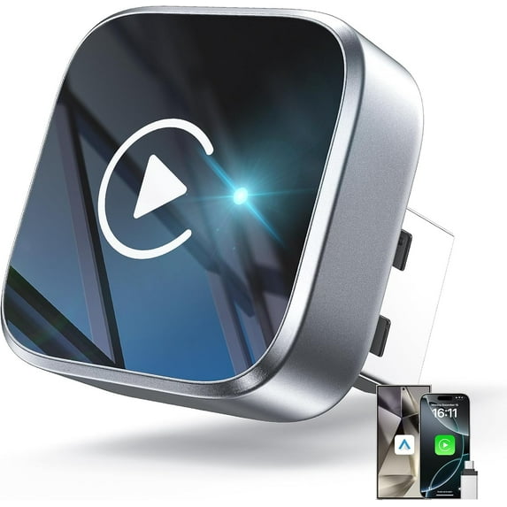 Wireless CarPlay Adapter for iPhone/Android, 2-in-1 2026 Upgrade Dongle ...