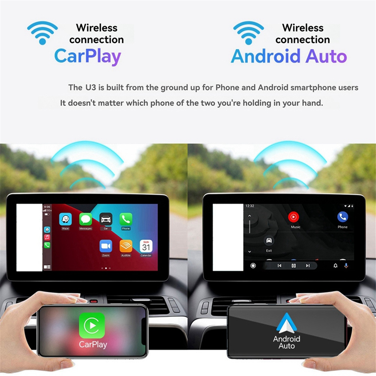 Wireless CarPlay Car Wireless Adapter Smart Mini Box Plug & Play ...