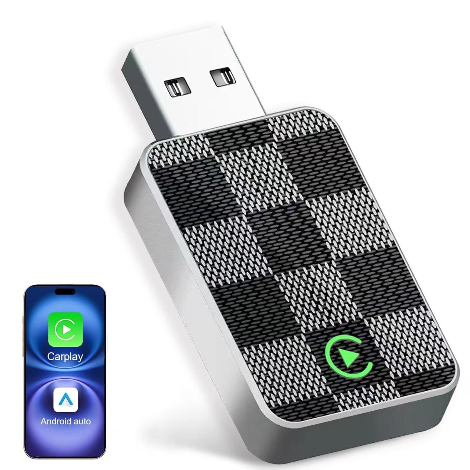 Wireless Carplay Adapter & Android Auto Wireless Adapter 2-in-1 Fast ...