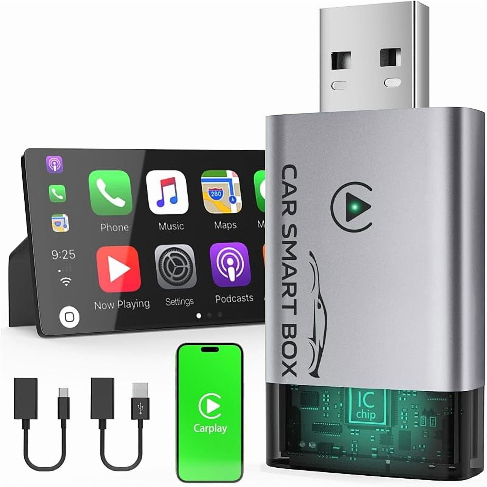 Wireless Carplay Adapter Apple, 2025 Upgrade Bluetooth Carplay Convert ...