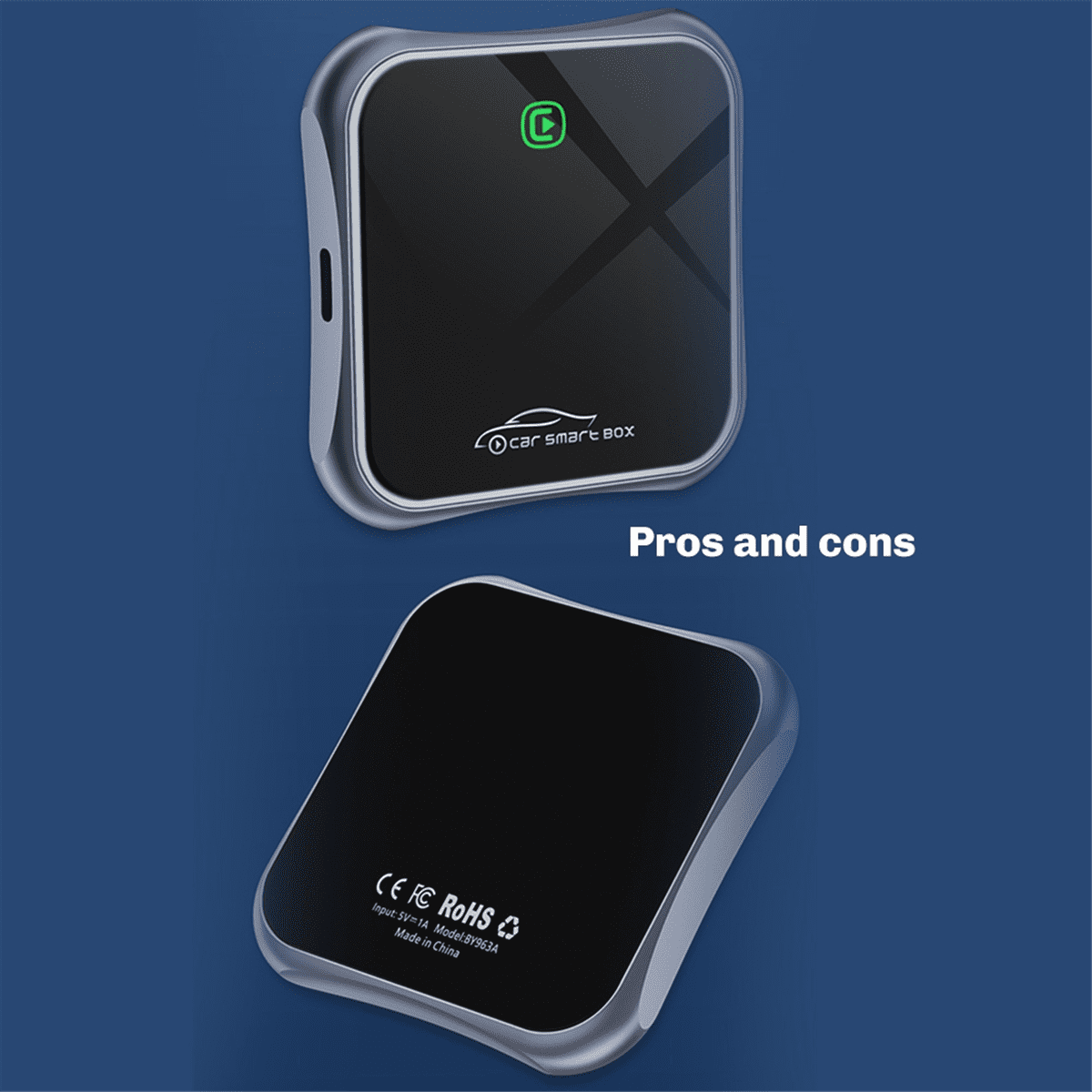 Wireless Carplay Adapter Auto Adapter 2in1 Smart Box Plug and Play WiFi ...