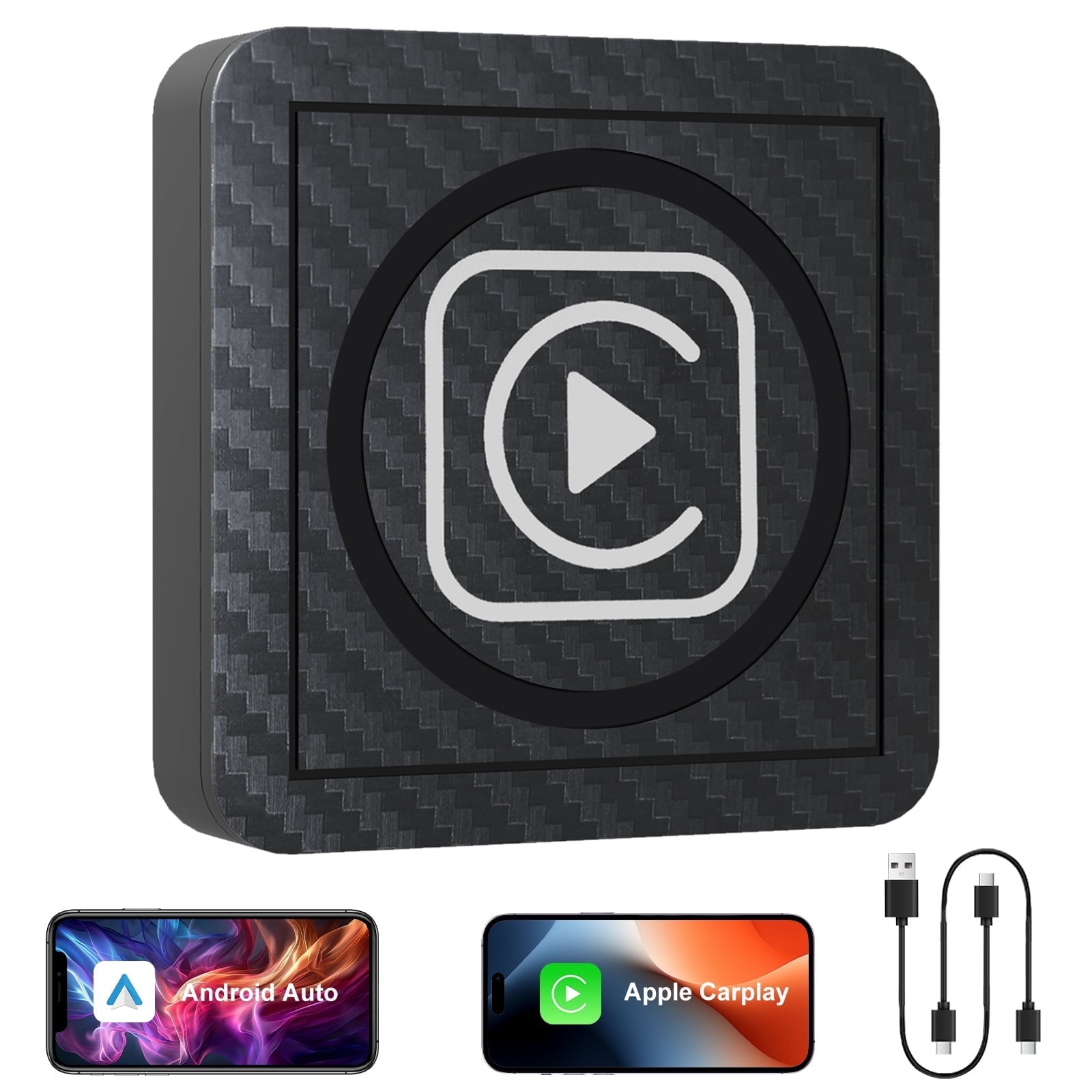 Wireless Carplay Adapter, Converts Wired CarPlay to Wireless Adapter ...