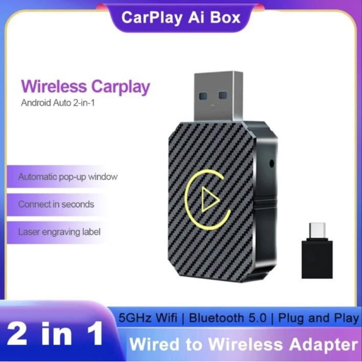 Wireless Carplay Adapter Small Car Play Dongle Mini CarPlay Wireless ...