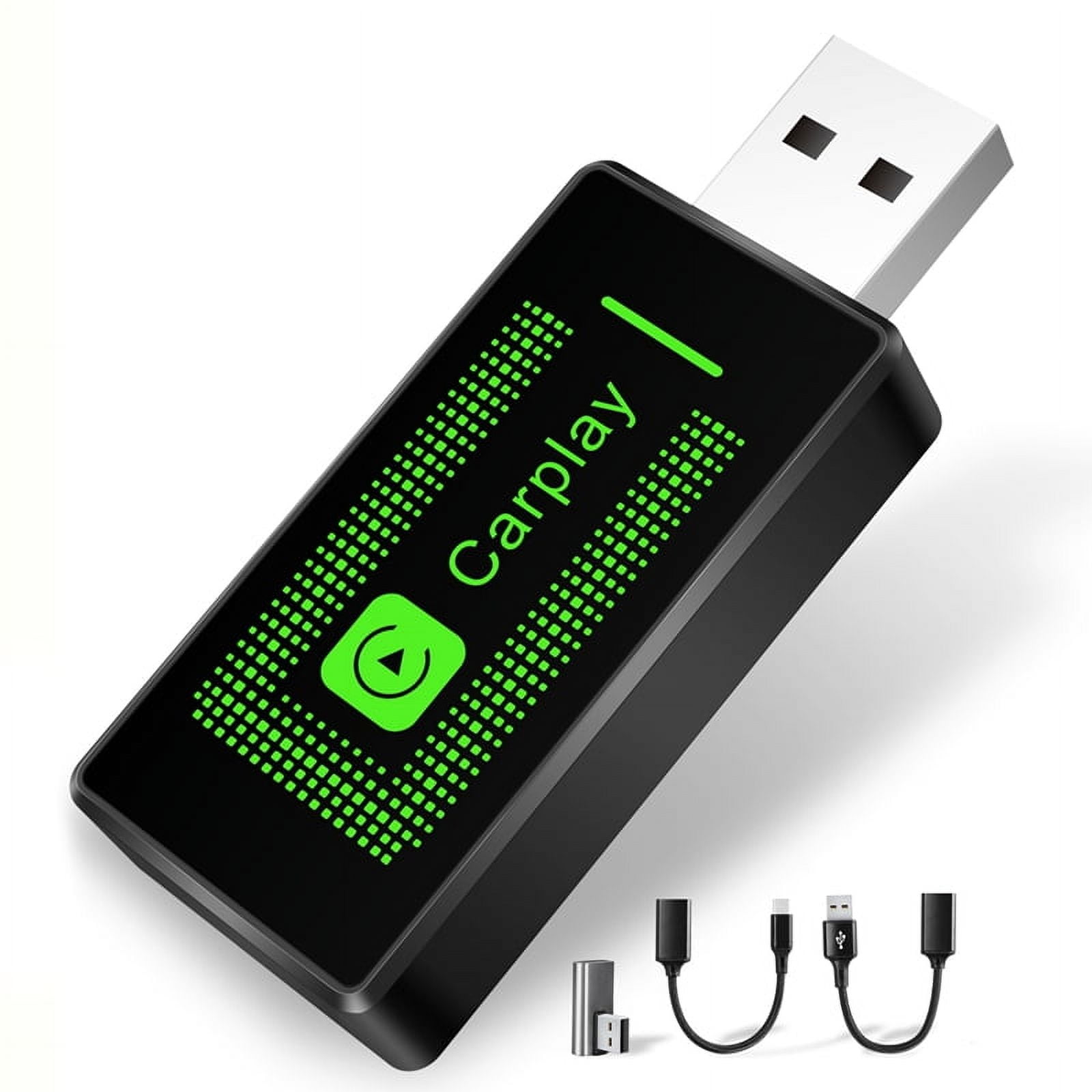 Wireless Carplay Adapter for IOS, Upgrade USB CarPlay Wireless Stick ...