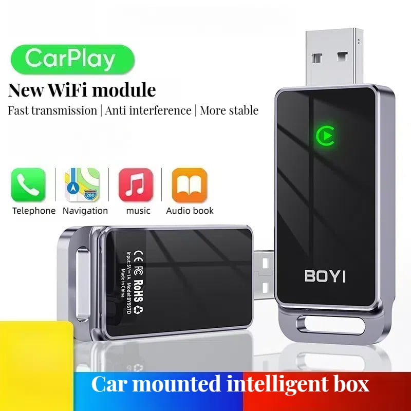 Wireless Carplay Adapter for iPhone Carplay Box Android Automatic Wired ...