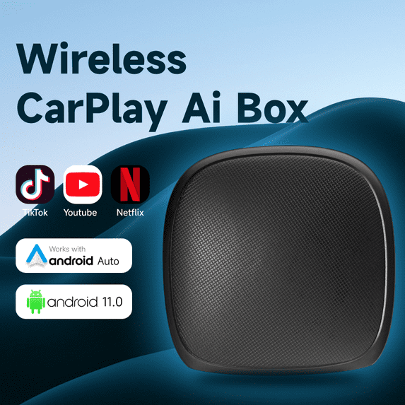 Wireless Carplay Ai Box Plus CarPlay Adapter with Android 11.0 & TF ...