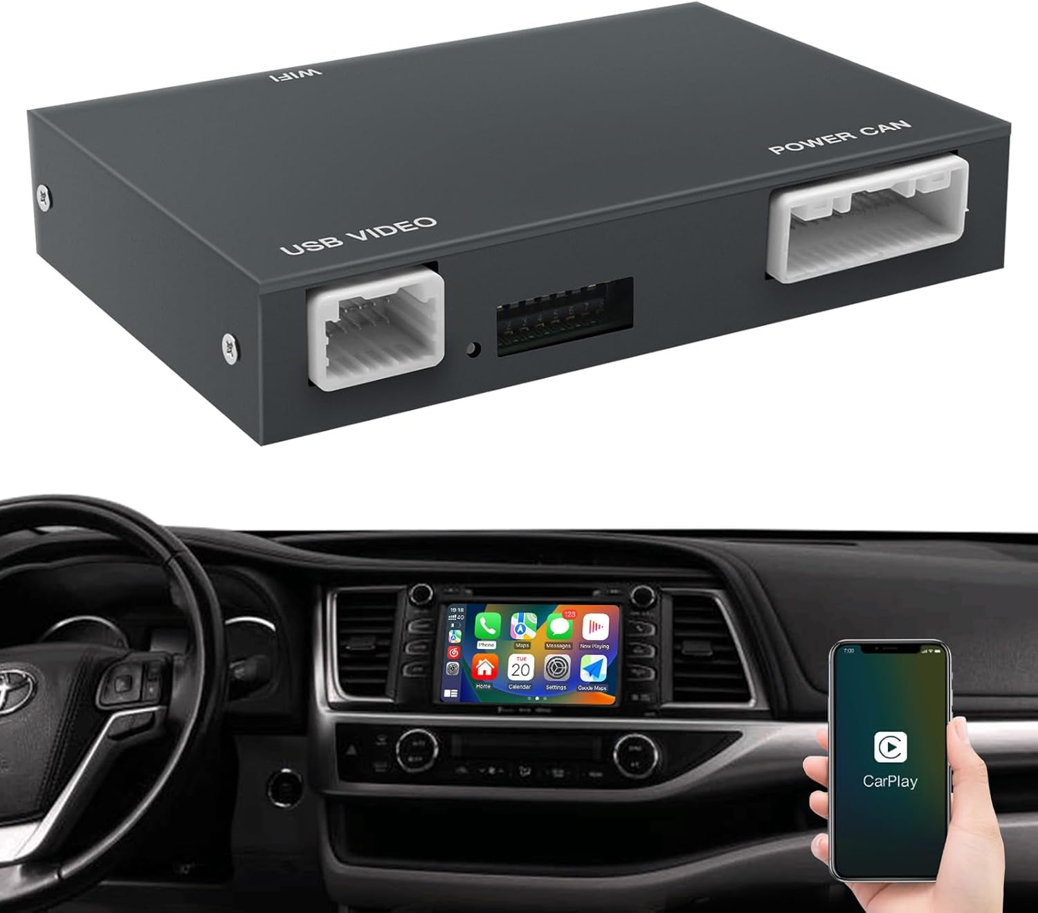 Wireless Carplay/Android Auto Adapter for Toyota with Entune2.0 ...