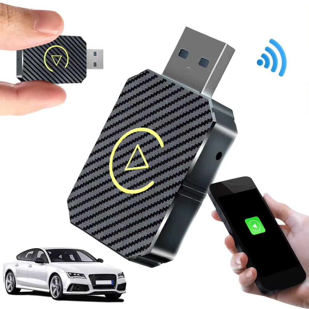 Wireless Carplay Android Auto Adapter USB Car Dongle Plug&Play CarPlay ...
