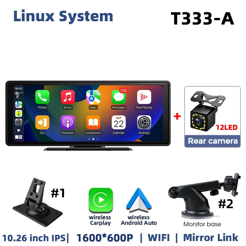 Wireless Carplay Android Auto MP5 Player Universal Car Radio Multimedia ...