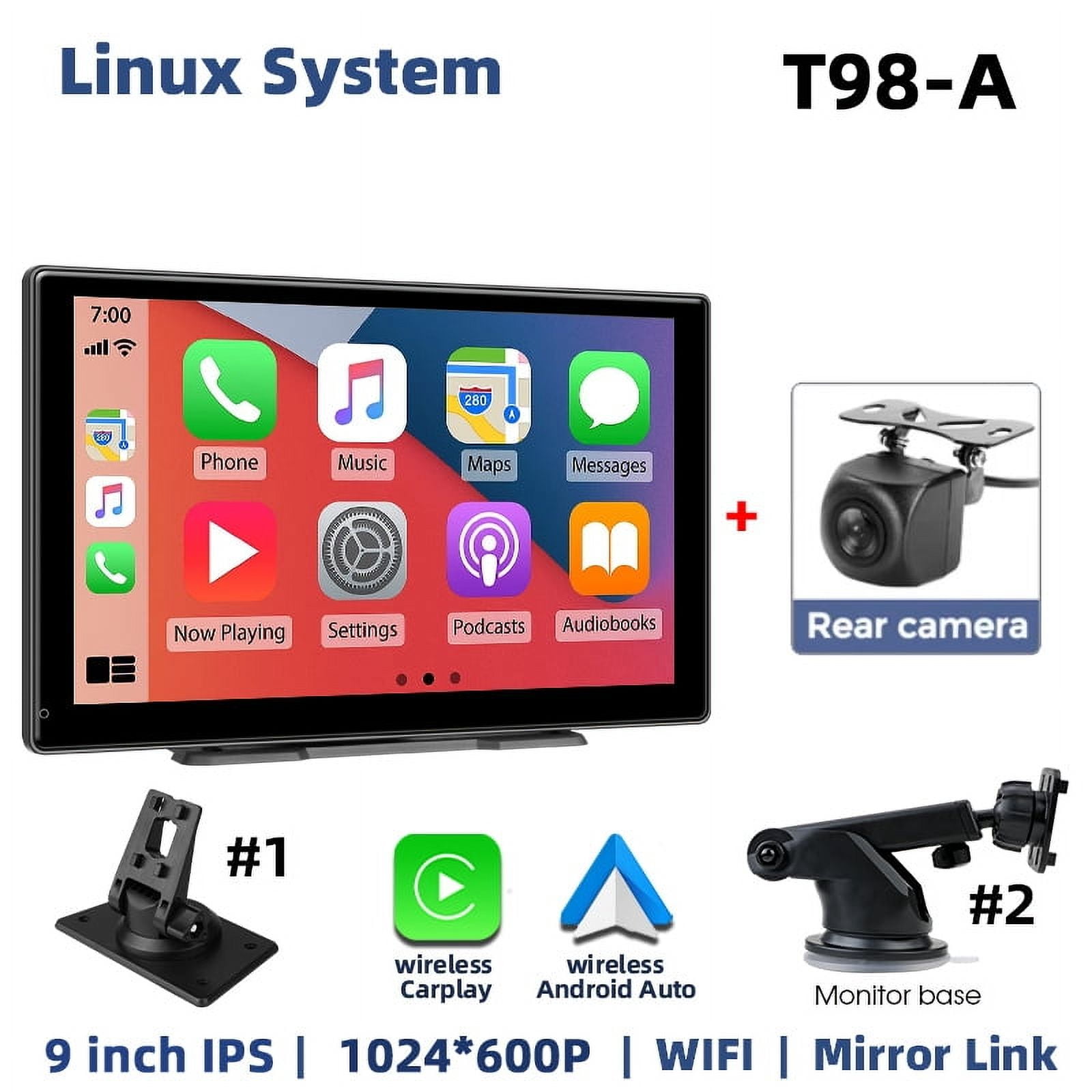 Wireless Carplay Android Auto MP5 Player Universal Car Radio Multimedia ...