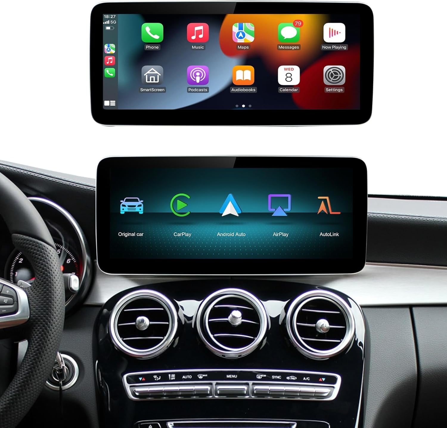 Wireless Carplay/Android Car 12.3 Inch Multimedia Radio Linux ...