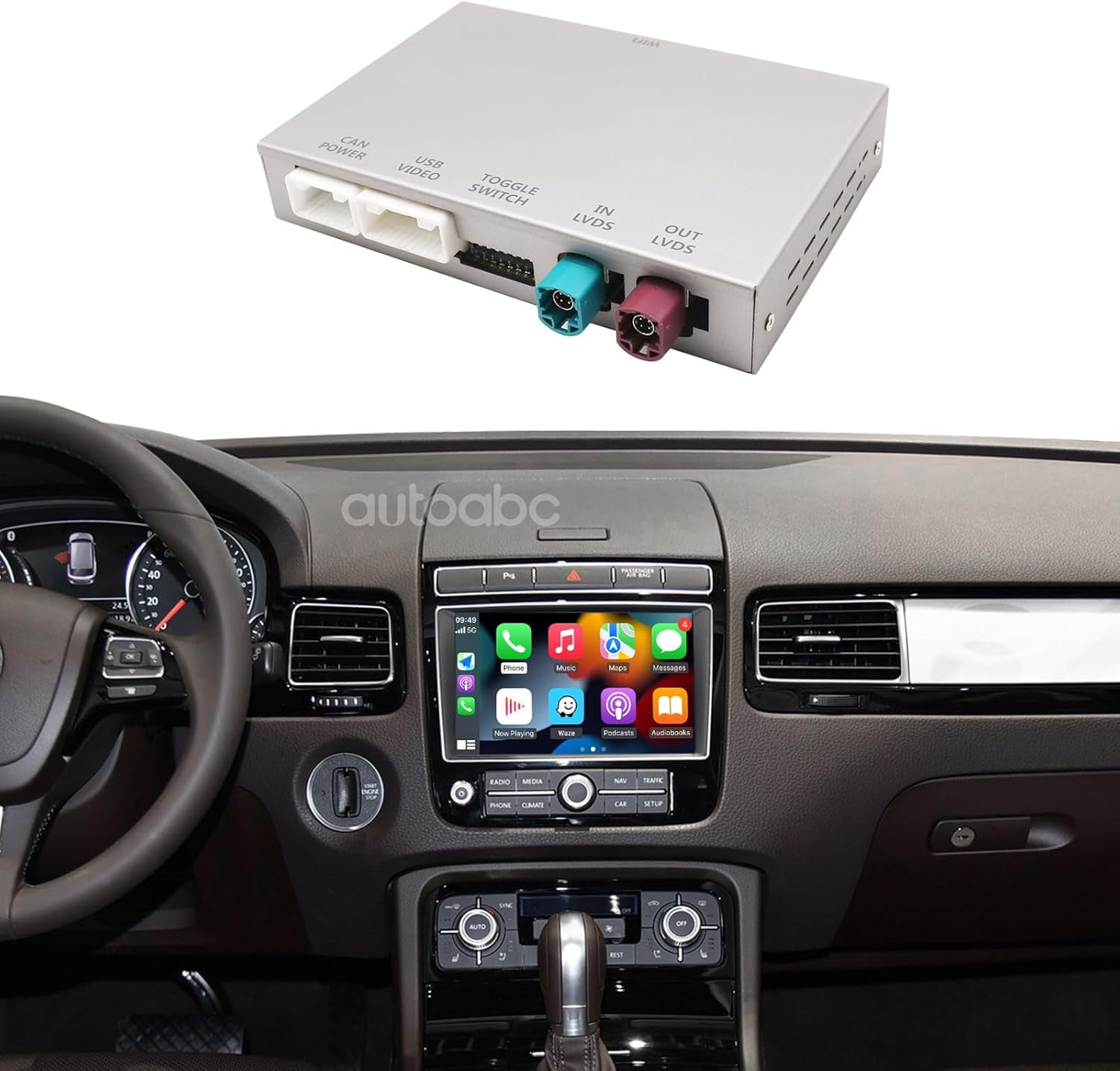 Wireless Carplay/Android Car Modification Module for Volkswagen Touareg ...