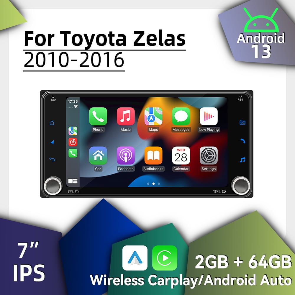 Wireless Carplay Car Multimedia Android Radio for Toyota Zelas 2010-2016 7" Screen Stereo 2 Din ...