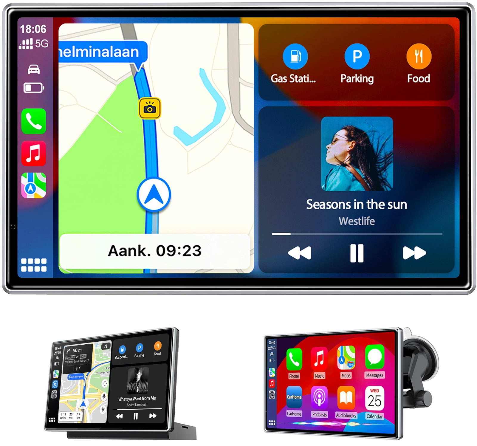 Wireless Carplay Screen for Car, Android Auto, Plug and Play, Mirror ...