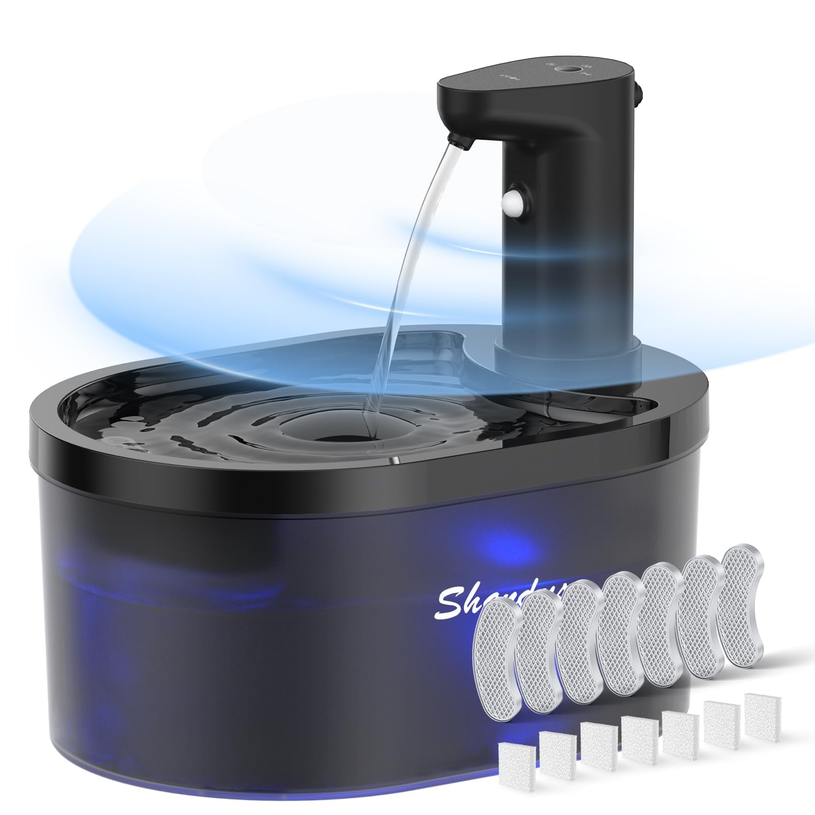 Wireless Cat Water Cordless, Automatic Pet Water 5000mAh Battery, 101oz ...