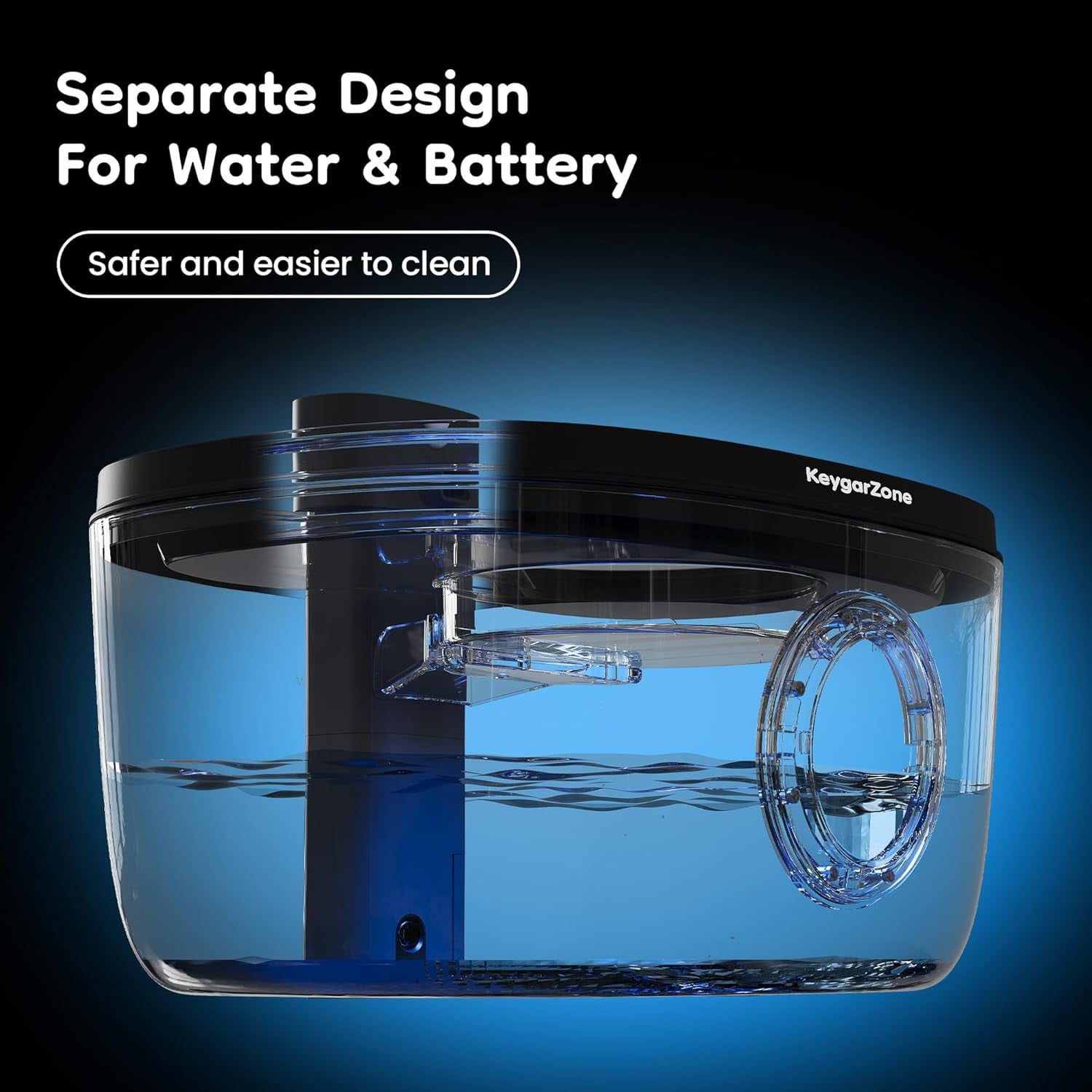 Wireless Cat Water Fountain with 7 Filters: 5L Stainless Steel Pet ...