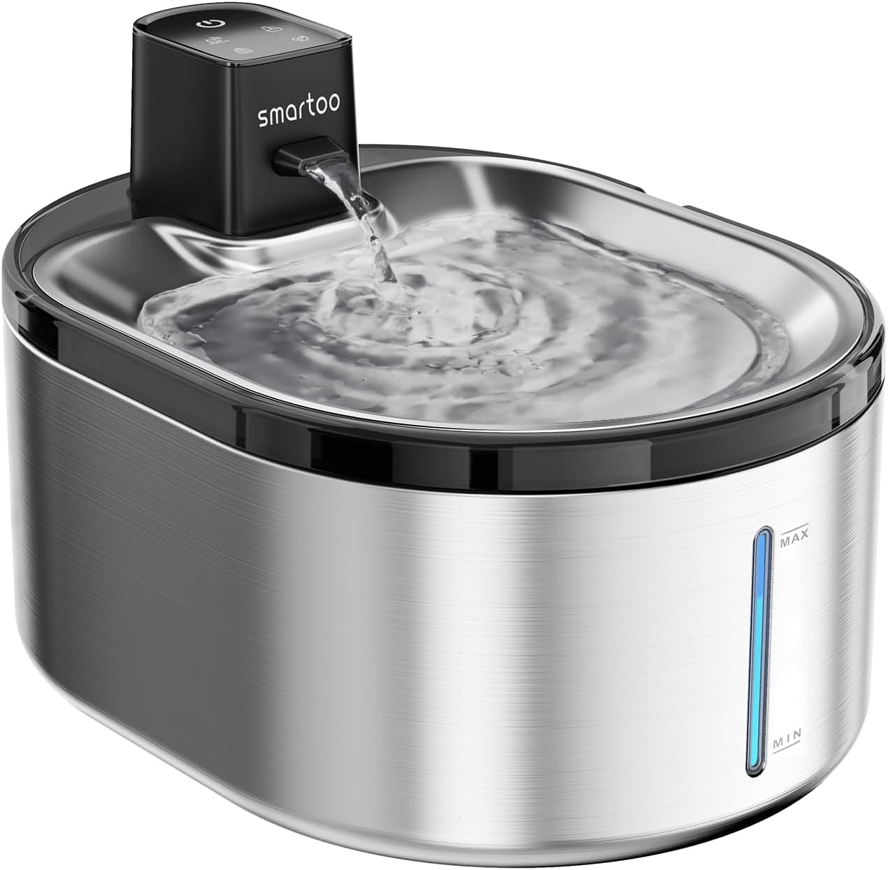 Wireless Cat Water Fountain Stainless Steel, 152oz/4.5L Cat Fountain ...