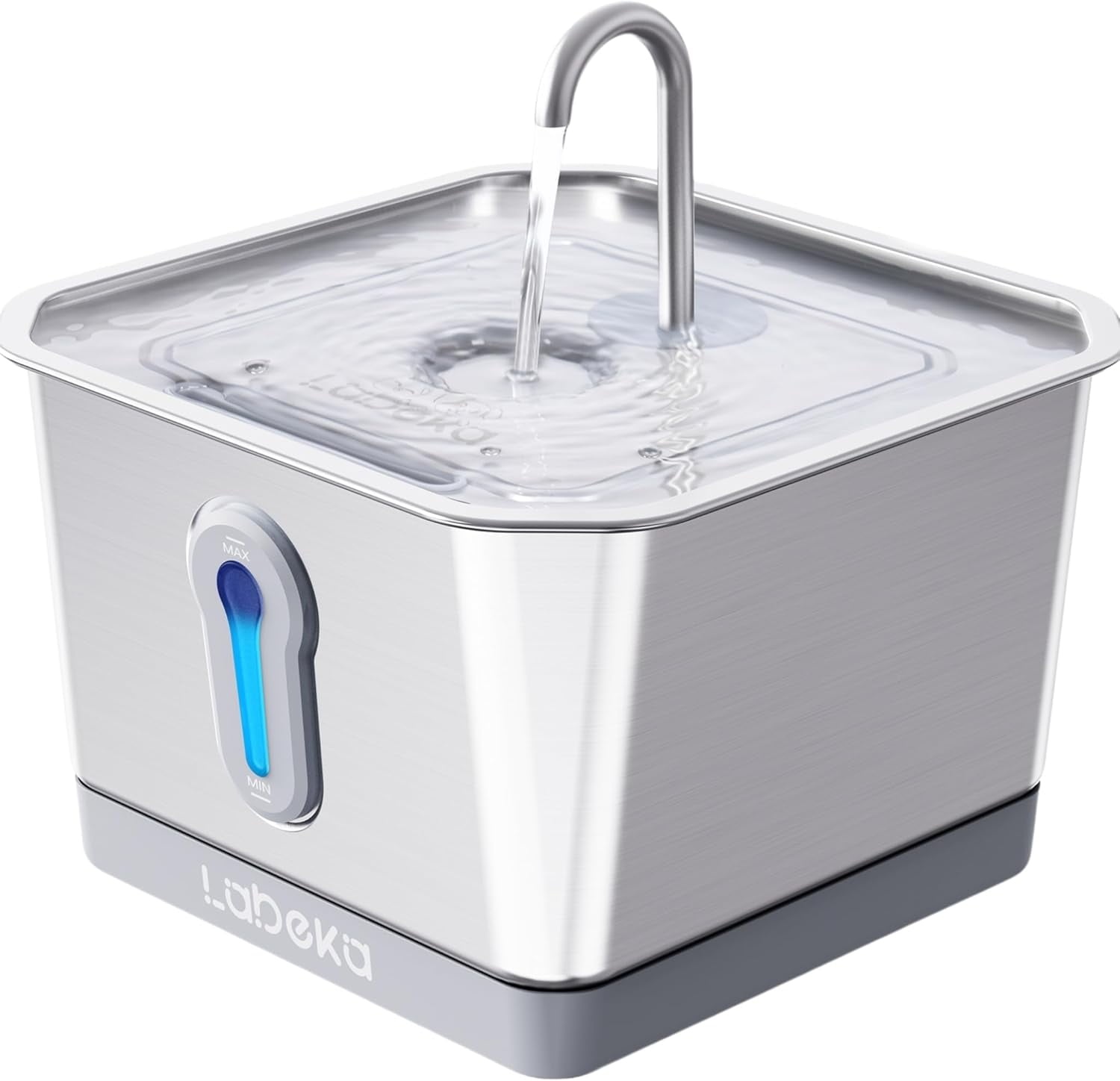 Wireless Cat Water Fountain Stainless Steel, 4L/135oz Battery Operated ...